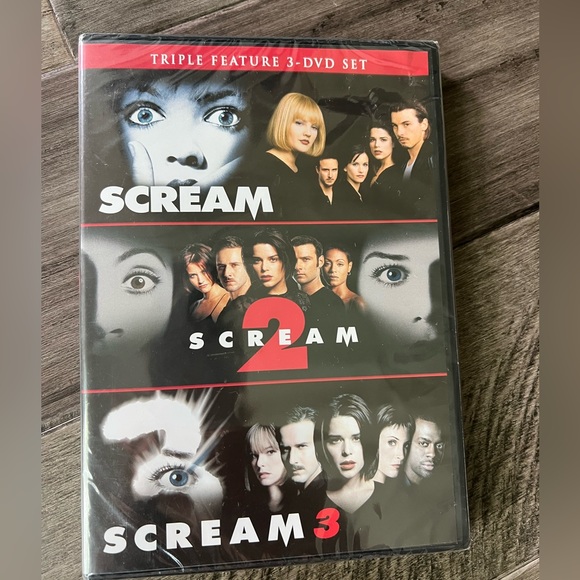 Media | Scream Triple 3 Dvd Set Scream Scream 2 Scream 3 Movies | Poshmark
